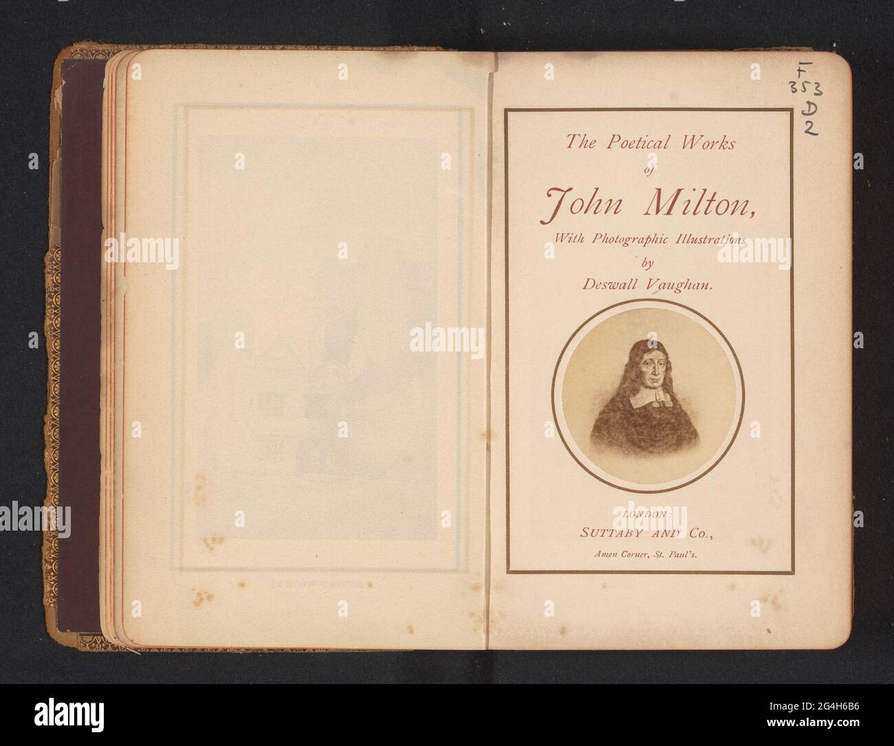 The poetical works of John Milton Stock Photo - Alamy