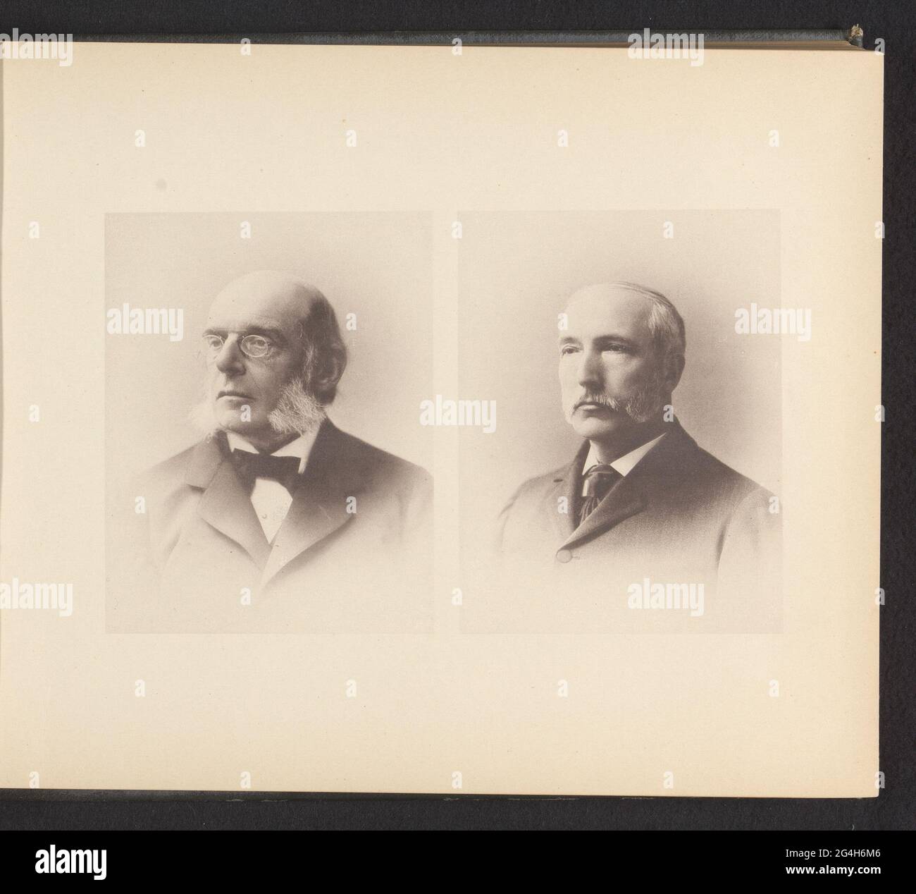 Portrait of Timothy Dwight and a portrait of Henry Parks Wright Stock ...