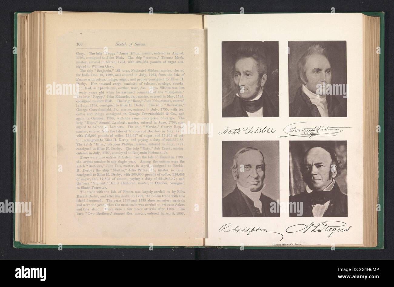 Photo reproductions of a portraits of Nathaniel Silsbee, Dudley Leavitt ...