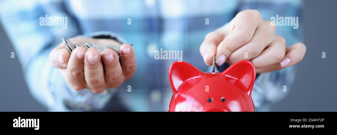 Hand coins bank strategy hi-res stock photography and images - Alamy