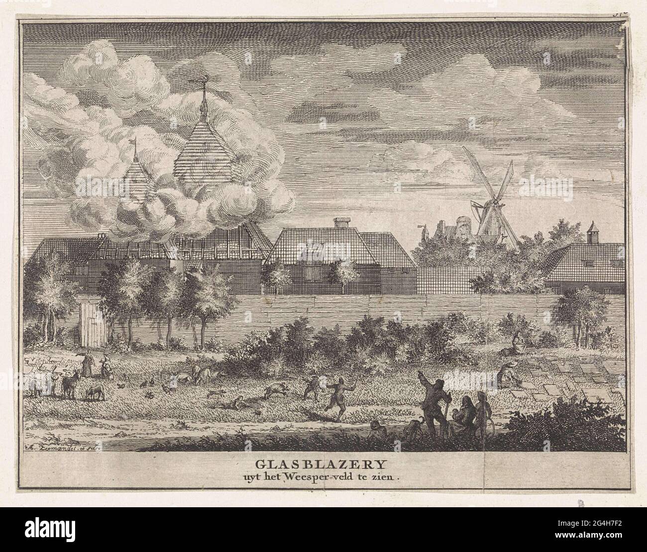 . View of the glass windry on the Roeterseiland, at the Nieuwe ...