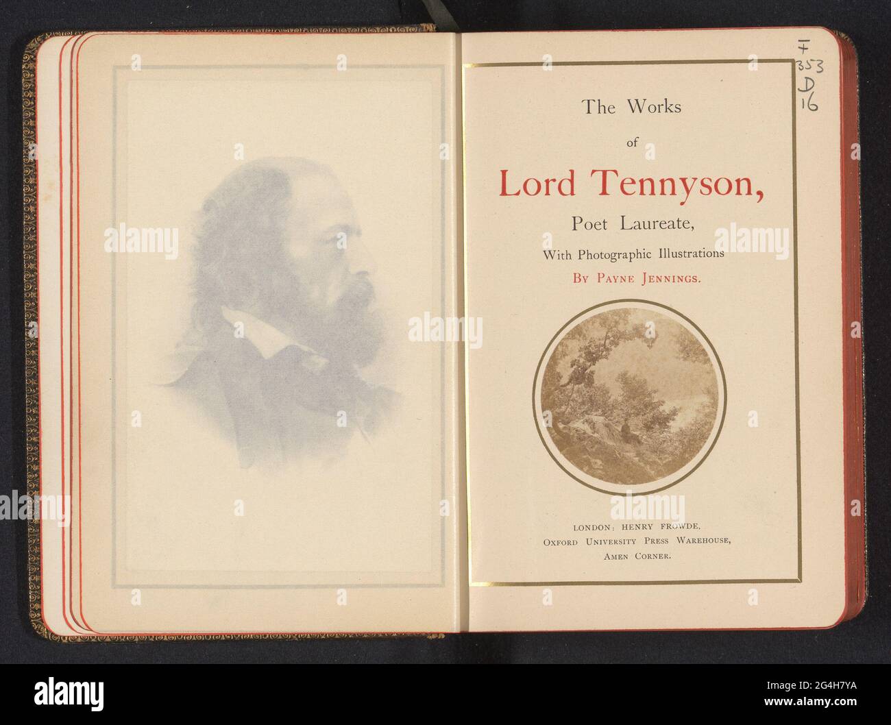The works of Alfred Tennyson, poet laureate Stock Photo - Alamy