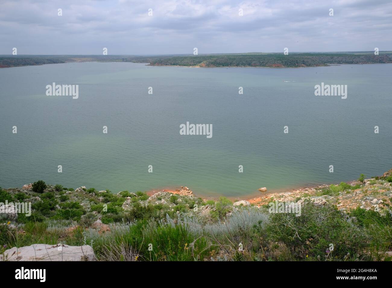 This is a landscape photo of Lake Meredith in North Texas Stock Photo ...