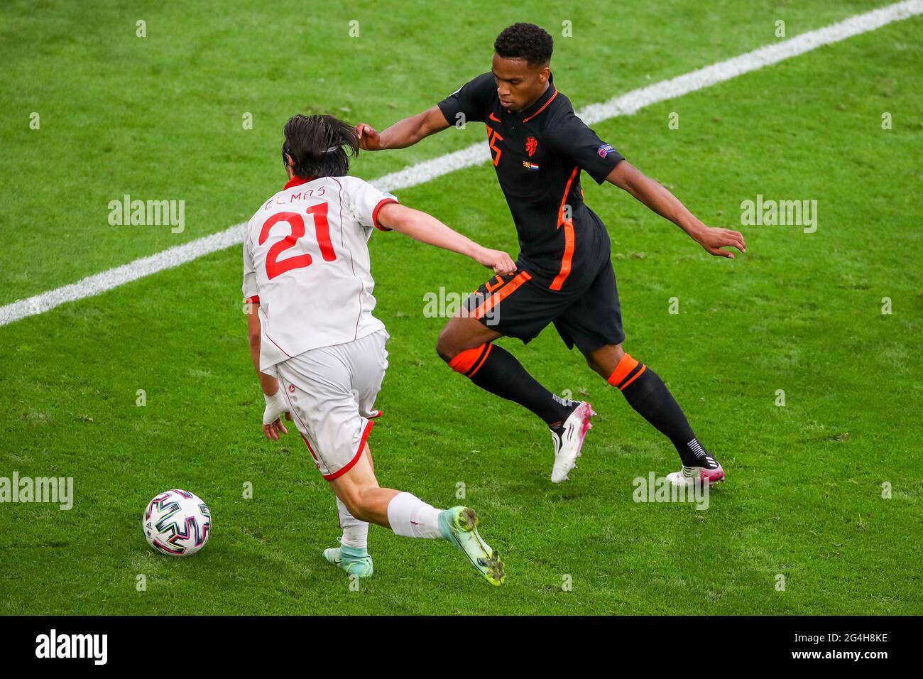 AMSTERDAM, NETHERLANDS - JUNE 21: Eljif Elmas of North Macedonia ...
