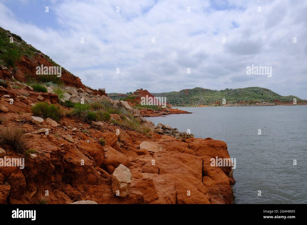 This is a landscape photo of Lake Meredith in North Texas Stock Photo ...