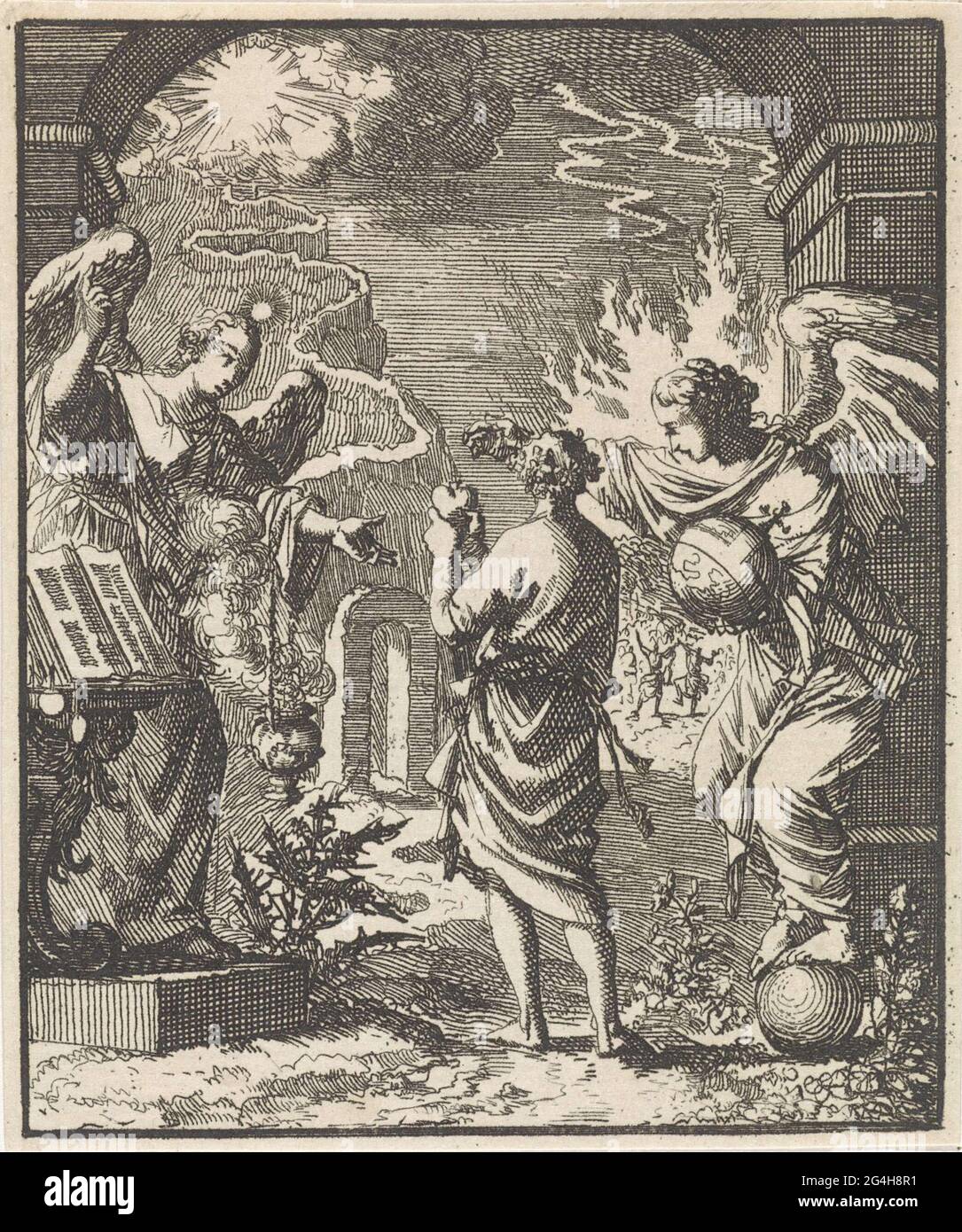 . A young man stands for a gate. Links Divine wisdom, with the gospel ...