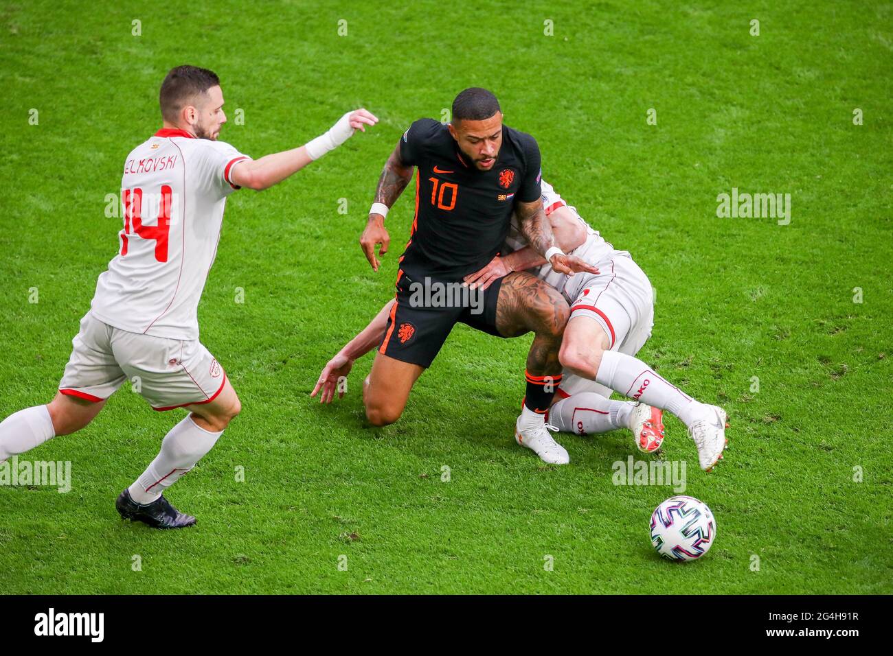 AMSTERDAM, NETHERLANDS - JUNE 21: Darko Velkovski of North Macedonia ...