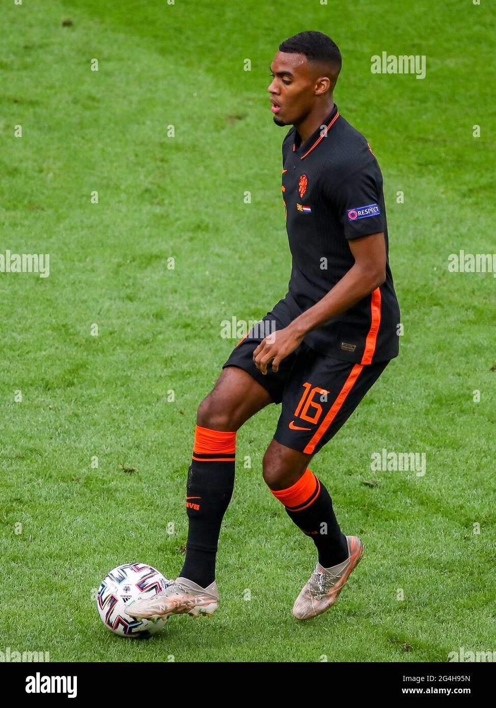 AMSTERDAM, NETHERLANDS - JUNE 21: Ryan Gravenberch of the Netherlands ...