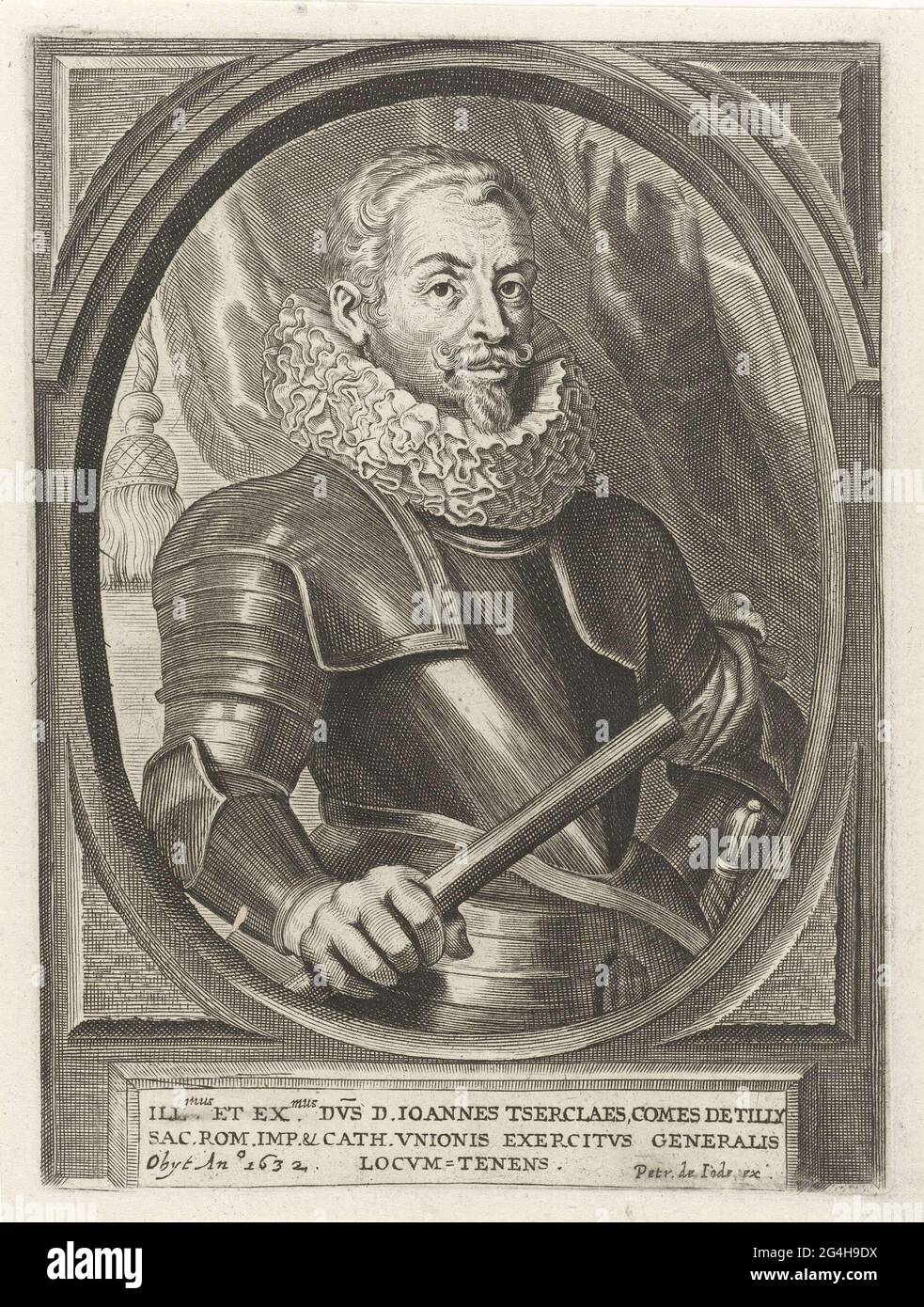 . Portrait of Johannes' t Serclaes, Count of Tilly, in half. In his ...