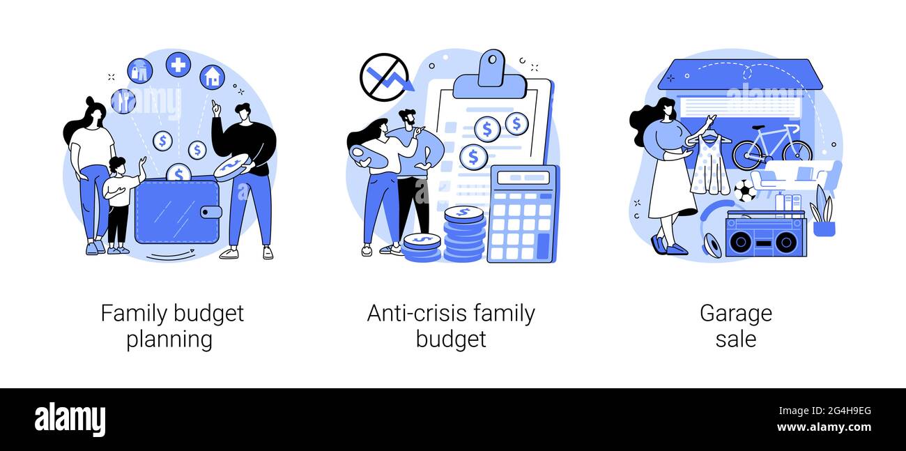 Family income abstract concept vector illustrations Stock Vector Image ...