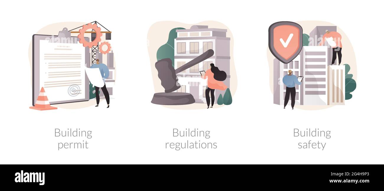 Construction business abstract concept vector illustrations Stock ...