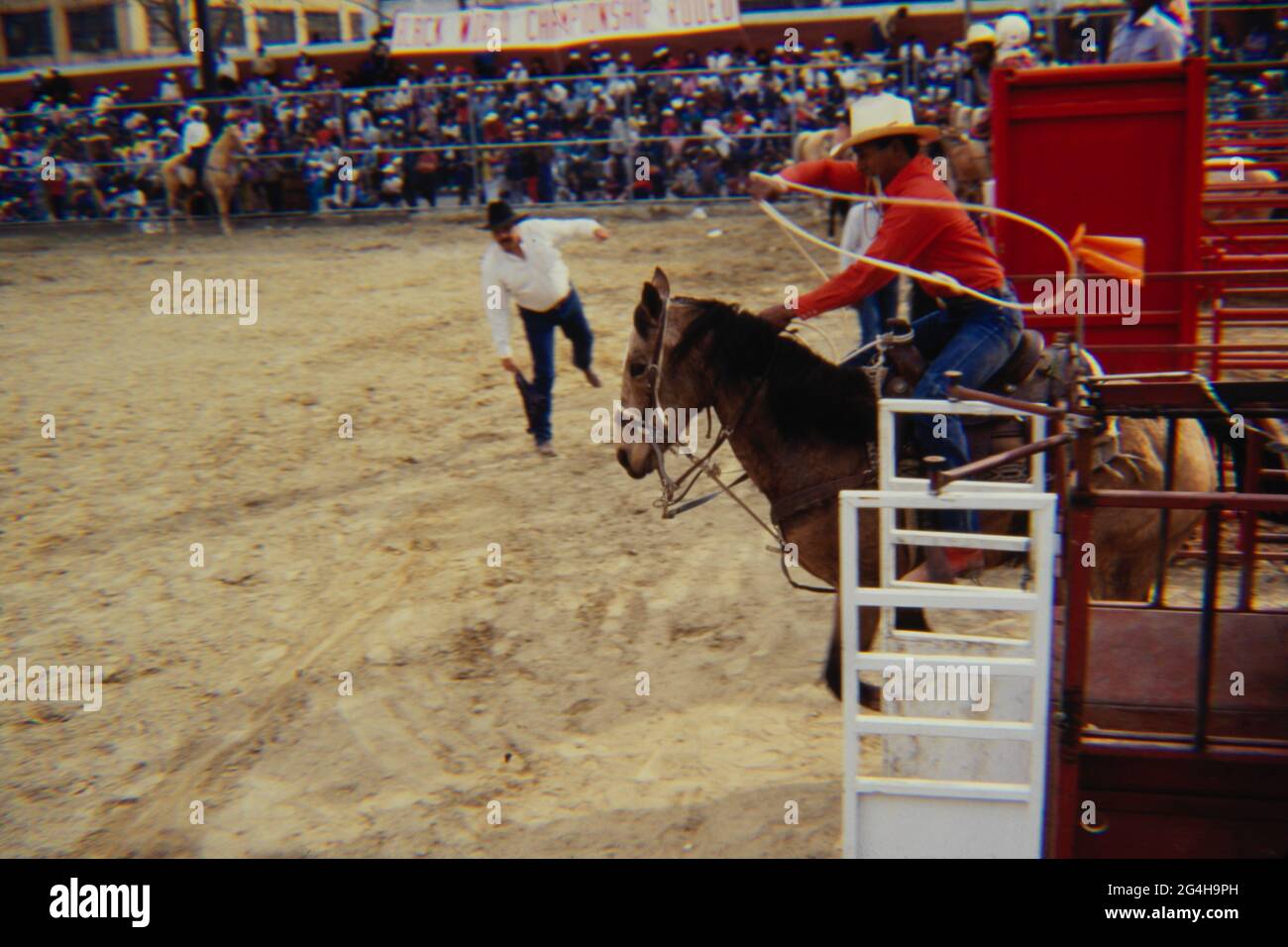 New York City Black World Championship Rodeo Stock Photo - Alamy