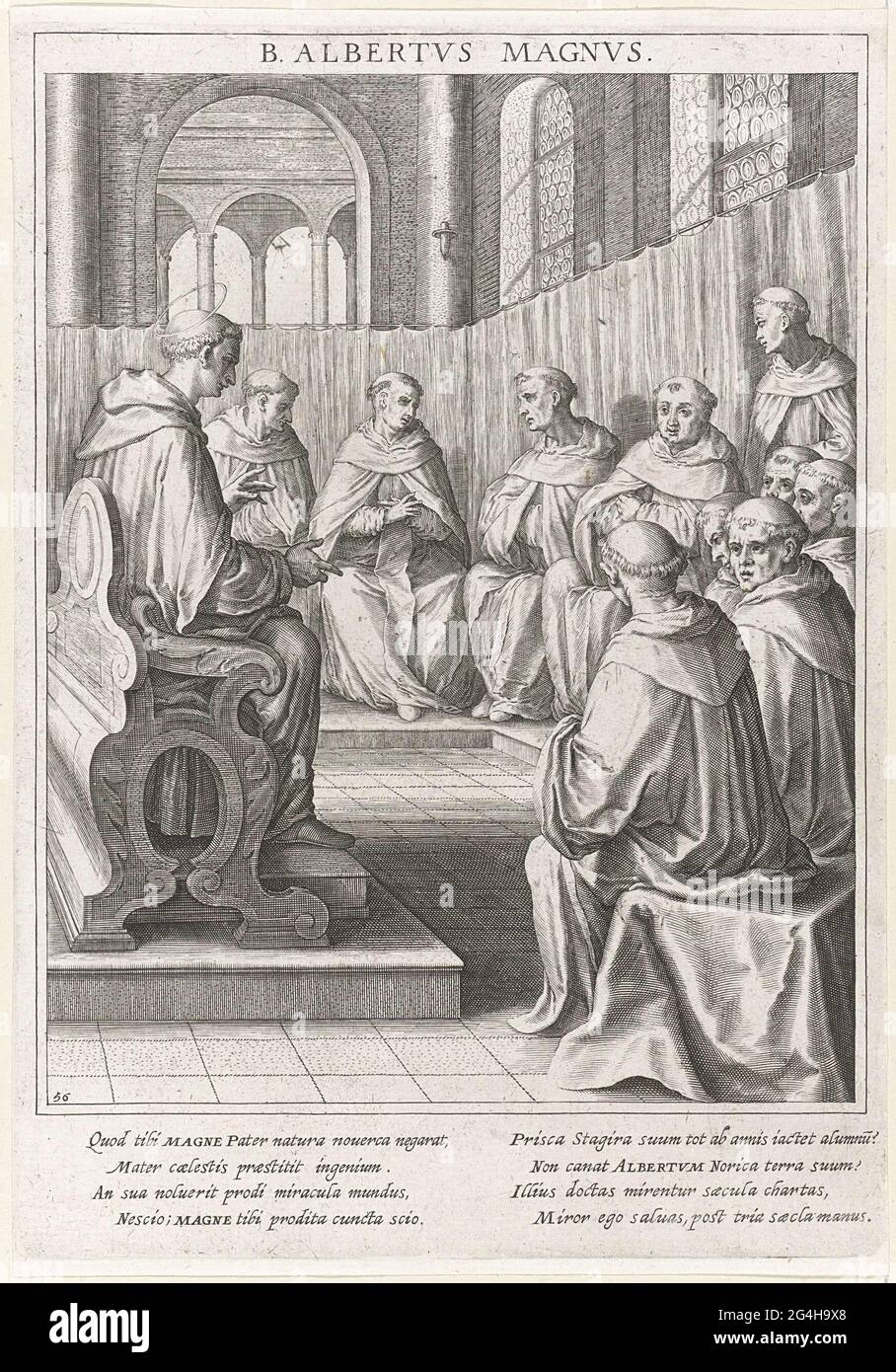 . The H. Albertus Magnus is in a chair and is in conversation with ...