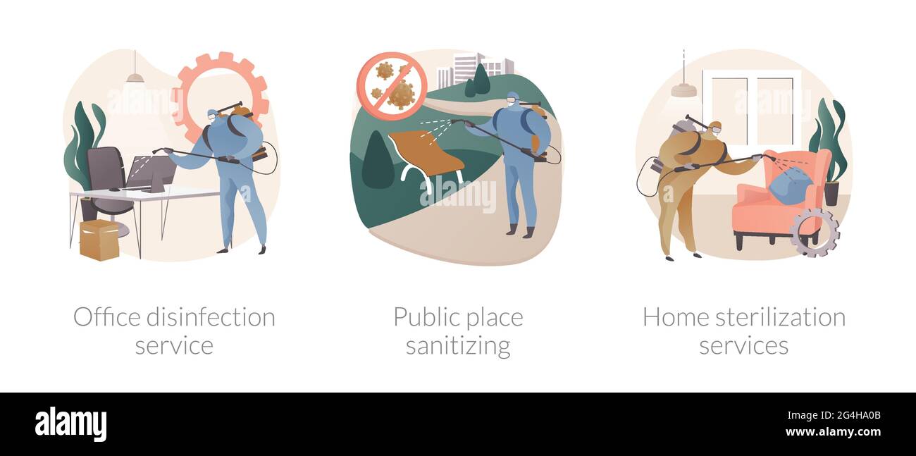 Virus protection abstract concept vector illustrations Stock Vector ...