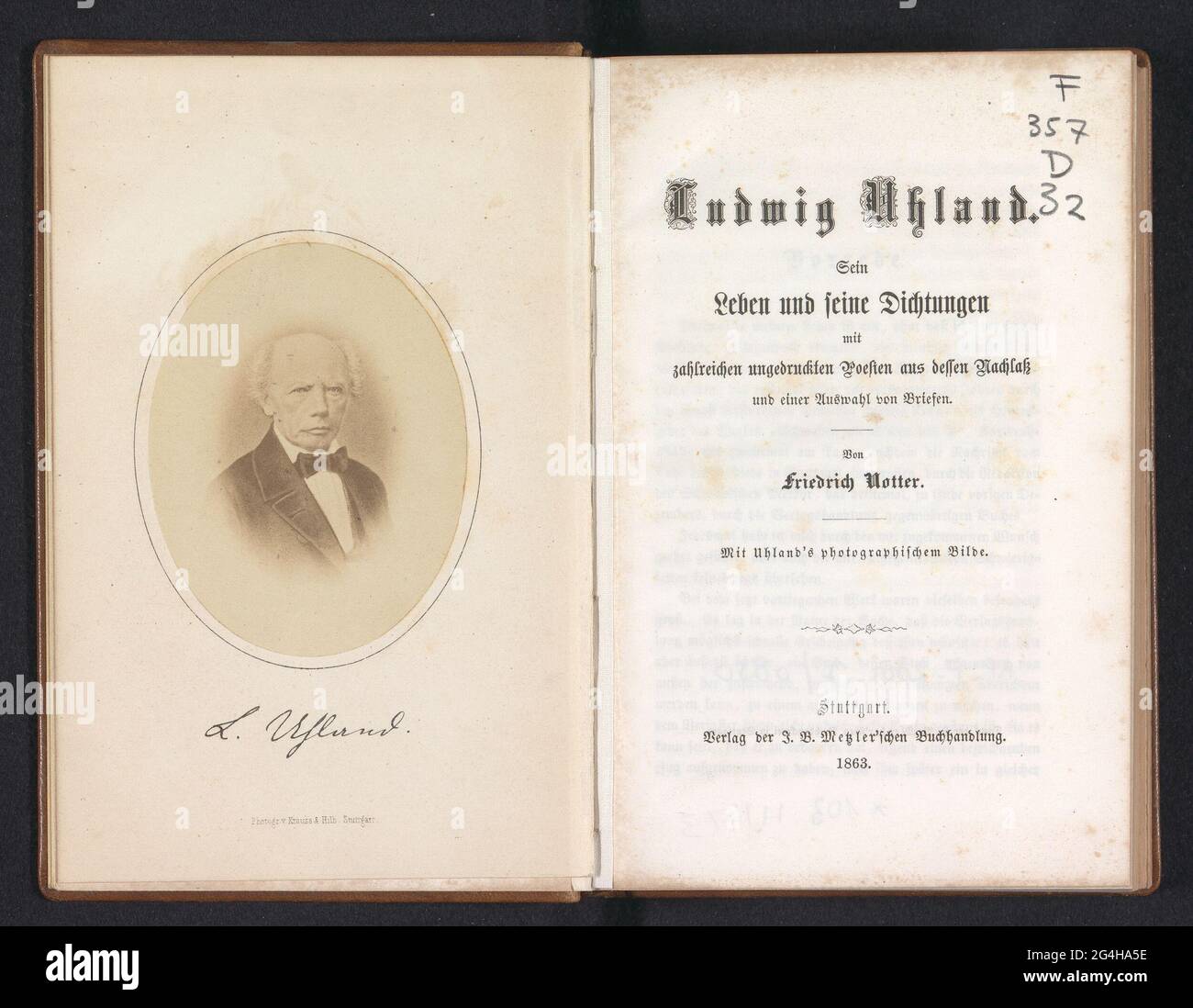 Ludwig Uhland Stock Photo - Alamy