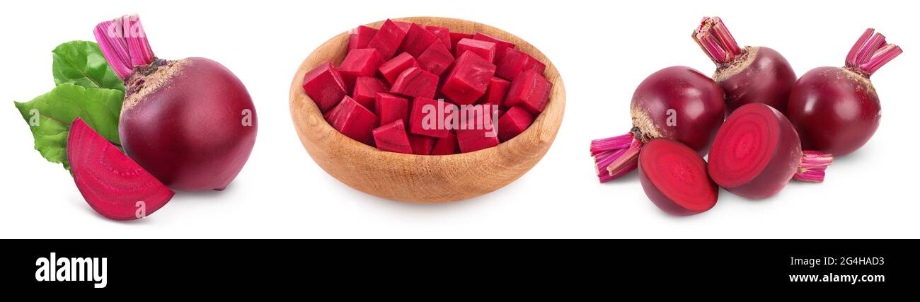 beetroot isolated on white background with full depth of field. Top ...