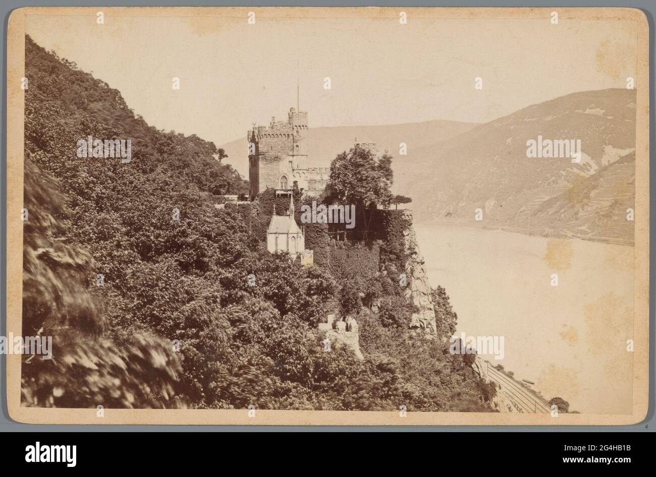 View of the Rheinstein castle in Germany; Burg Rheinstein; That ...