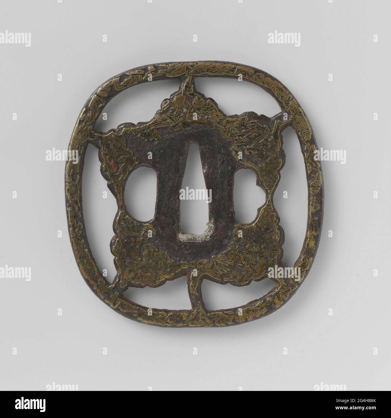 Rounded rectangular tsuba hi-res stock photography and images - Alamy