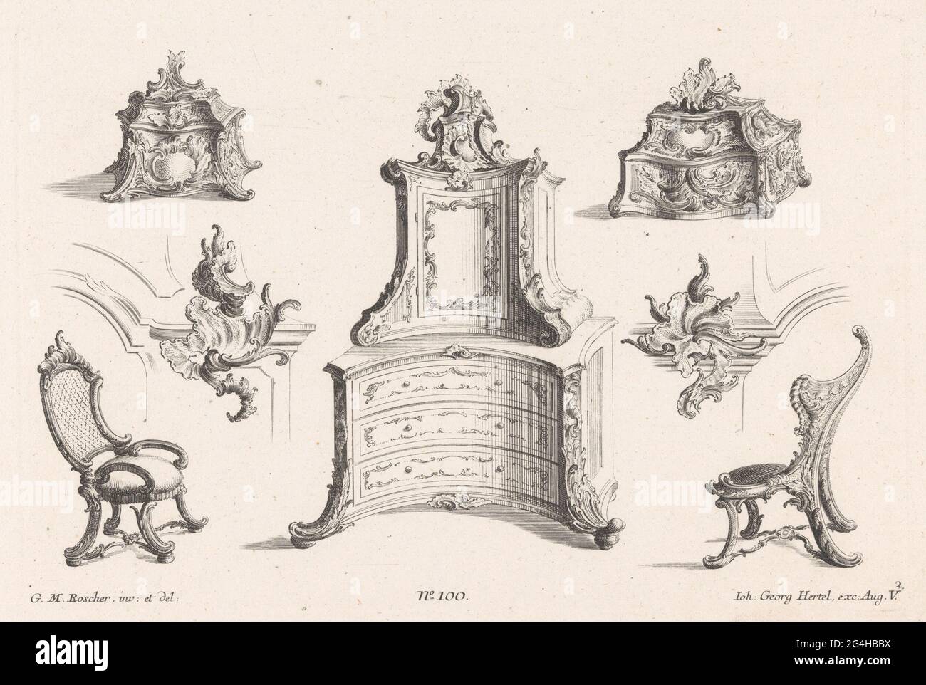 Right rocaille ornaments hi-res stock photography and images - Alamy