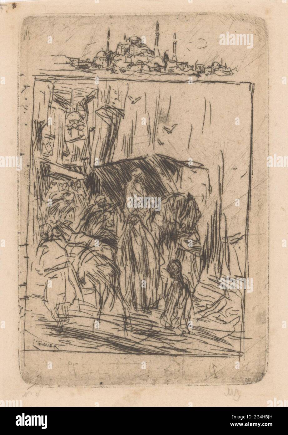 Two performances from Adrianopel. Above a city view of Adrianople, the ...