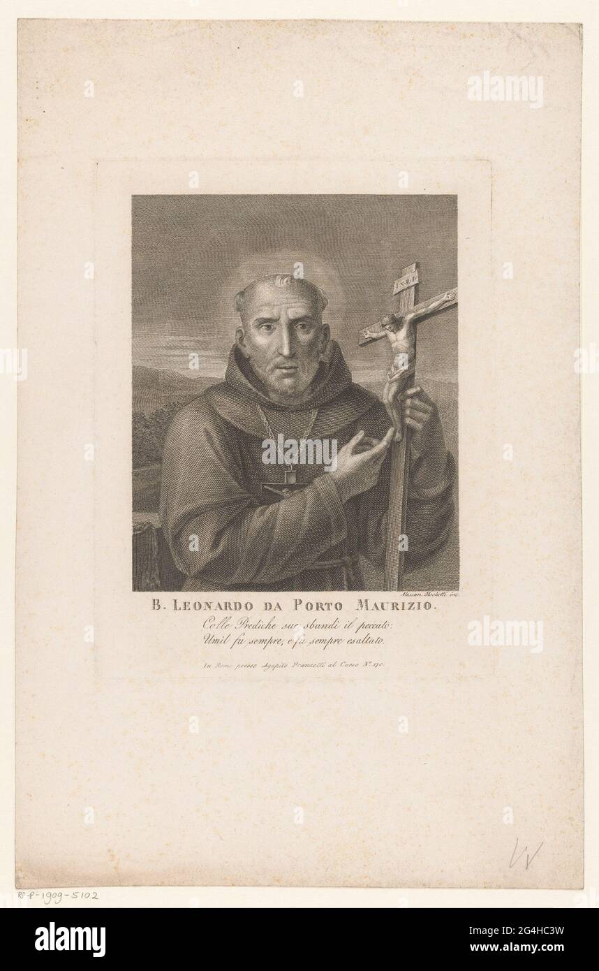 Portrait of the sacred Leonardo da Porto Maurizio Stock Photo - Alamy