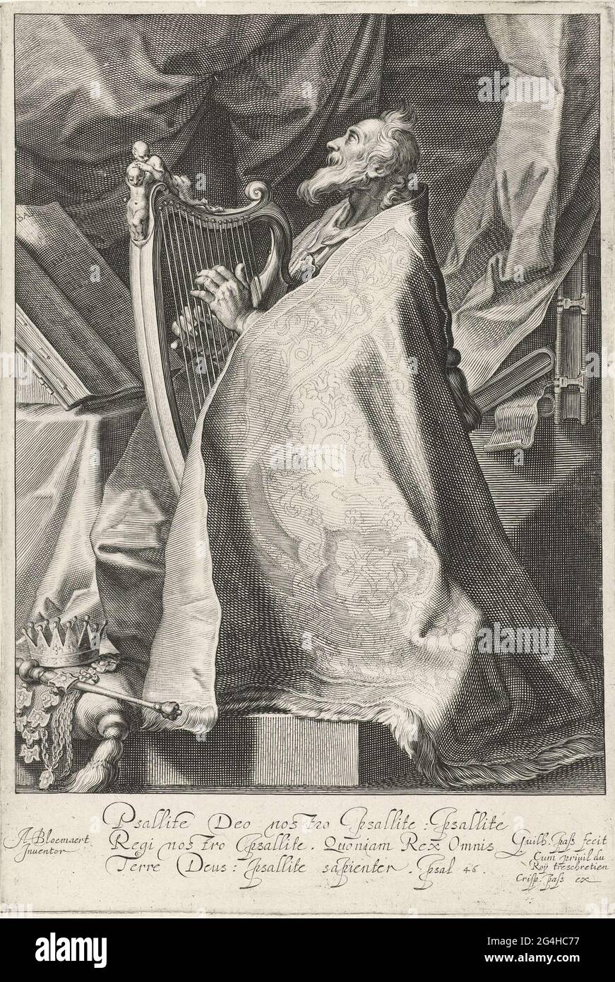 King david plays a harp hi-res stock photography and images - Alamy