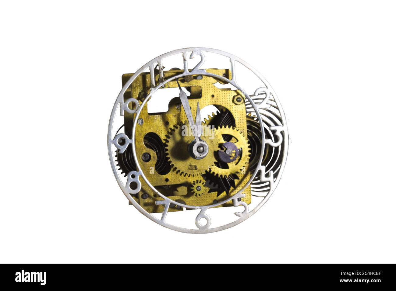 Skeleton clock detail Cut Out Stock Images & Pictures - Alamy