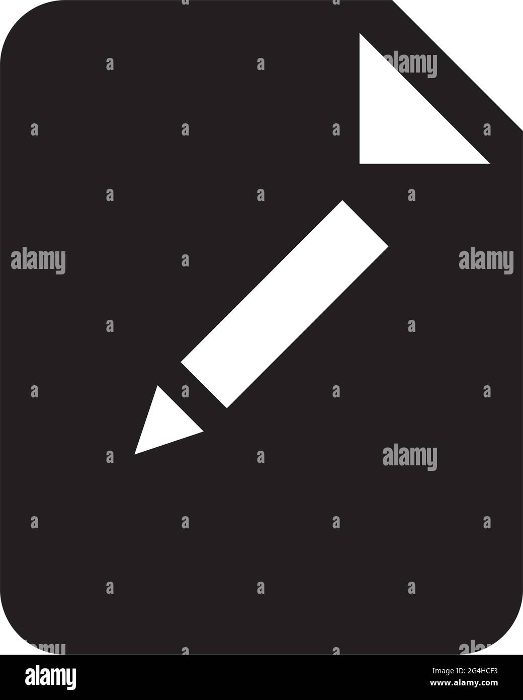 Edit document file icon vector with editing symbol for business ...