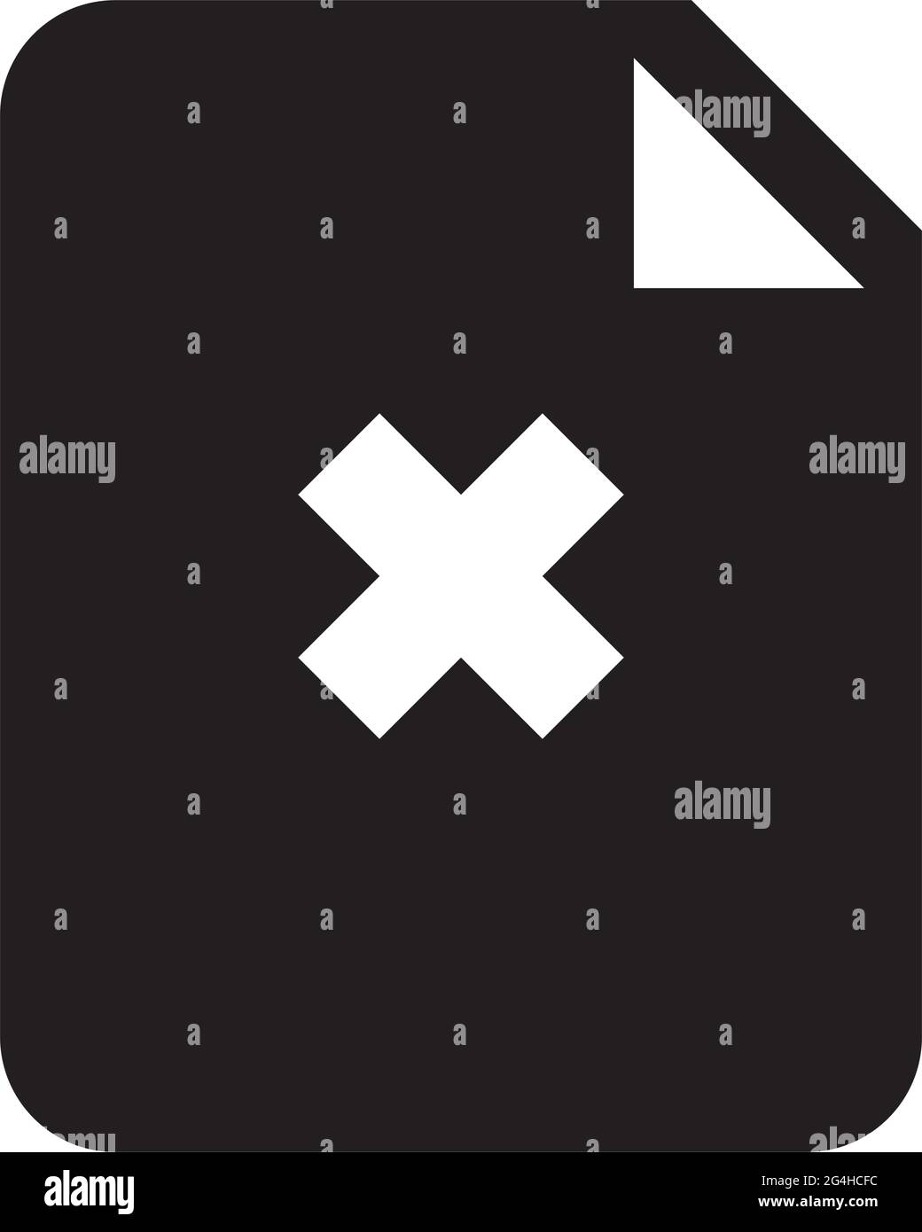 Delete folder icon vector vectors hi-res stock photography and images ...