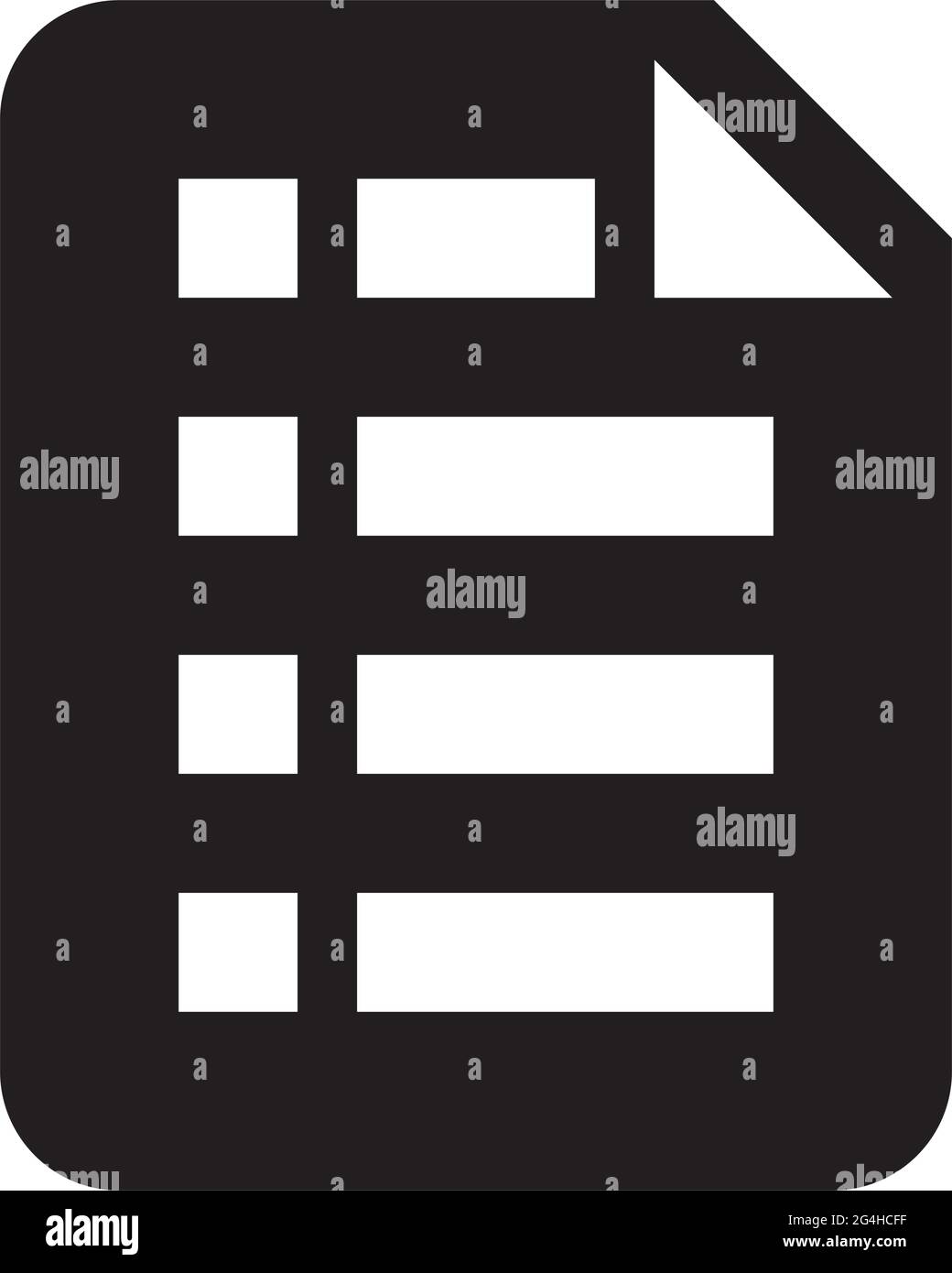 Checklist document icon vector data and information text for business ...