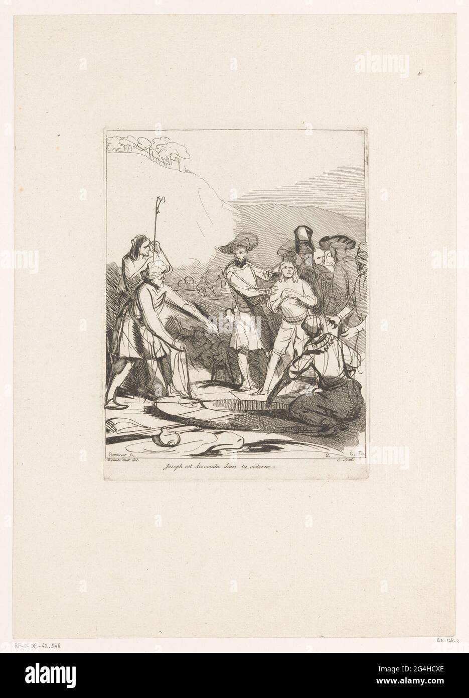 Jozef Wordt Neergelaten in Put; Joseph came down into the cisterne ...