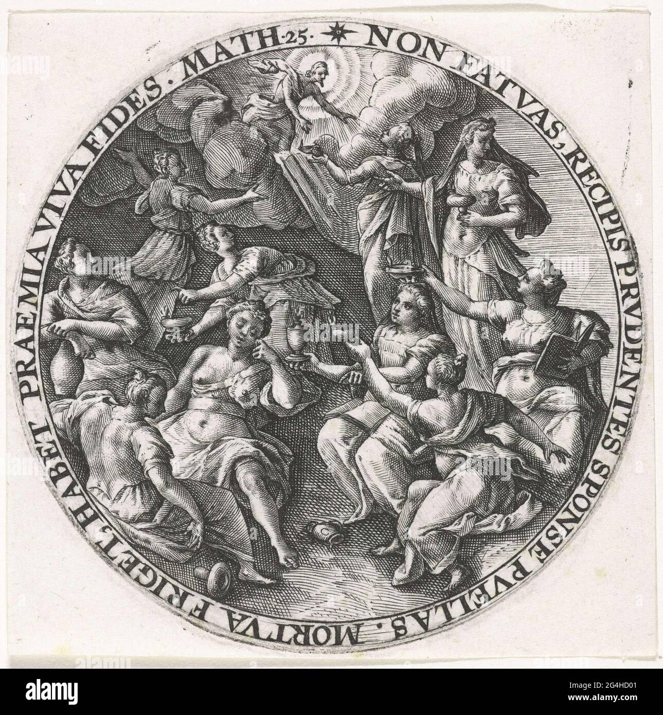 . The five way and the five foolish virgins with their oil lamps. The ...