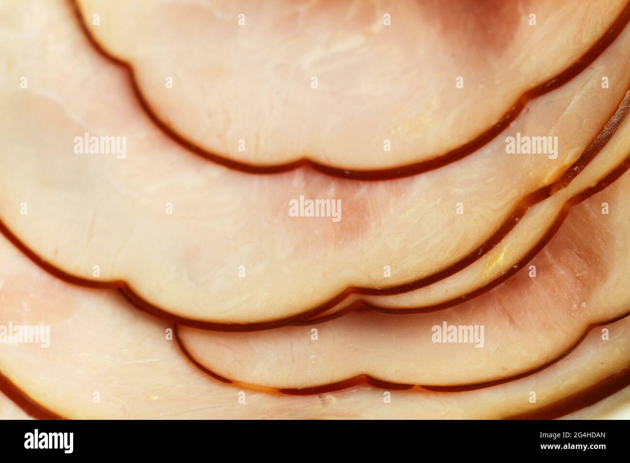 Thin slices lean ham hi-res stock photography and images - Alamy