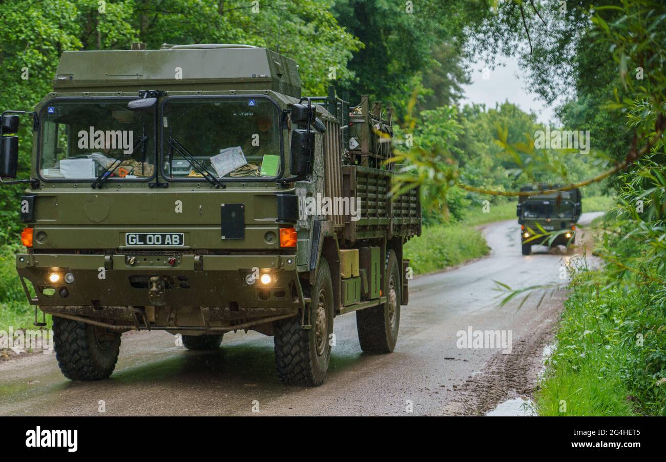 British army M.A.N. SV all-wheel drive military logistics lorry vehicle ...