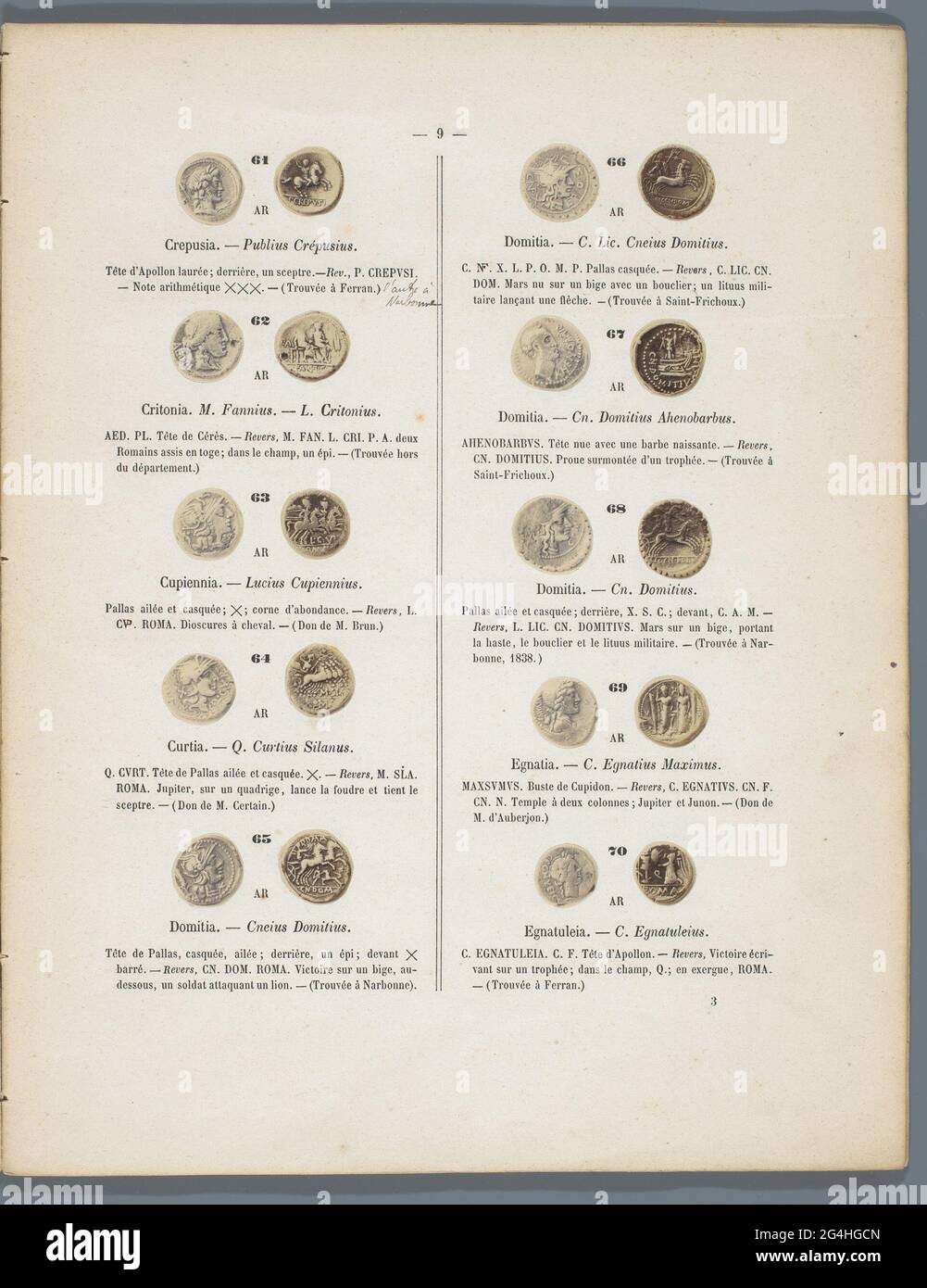 Ten Roman coins, seen from front and back Stock Photo - Alamy