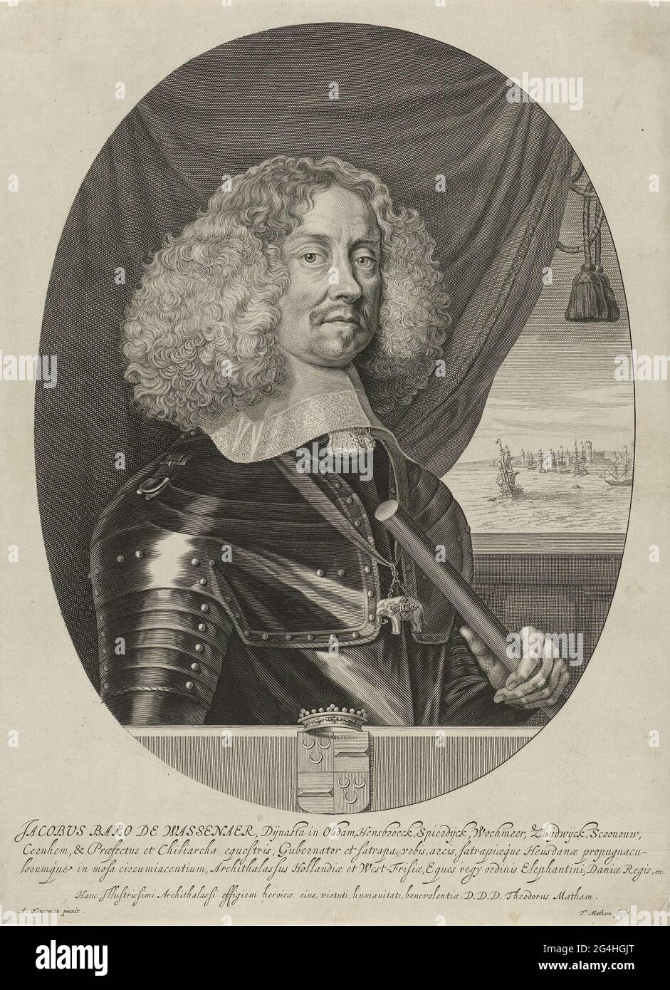 . Portrait of Jacob Baron van Wassenaer Heer van Obdam, as Admiraal ...
