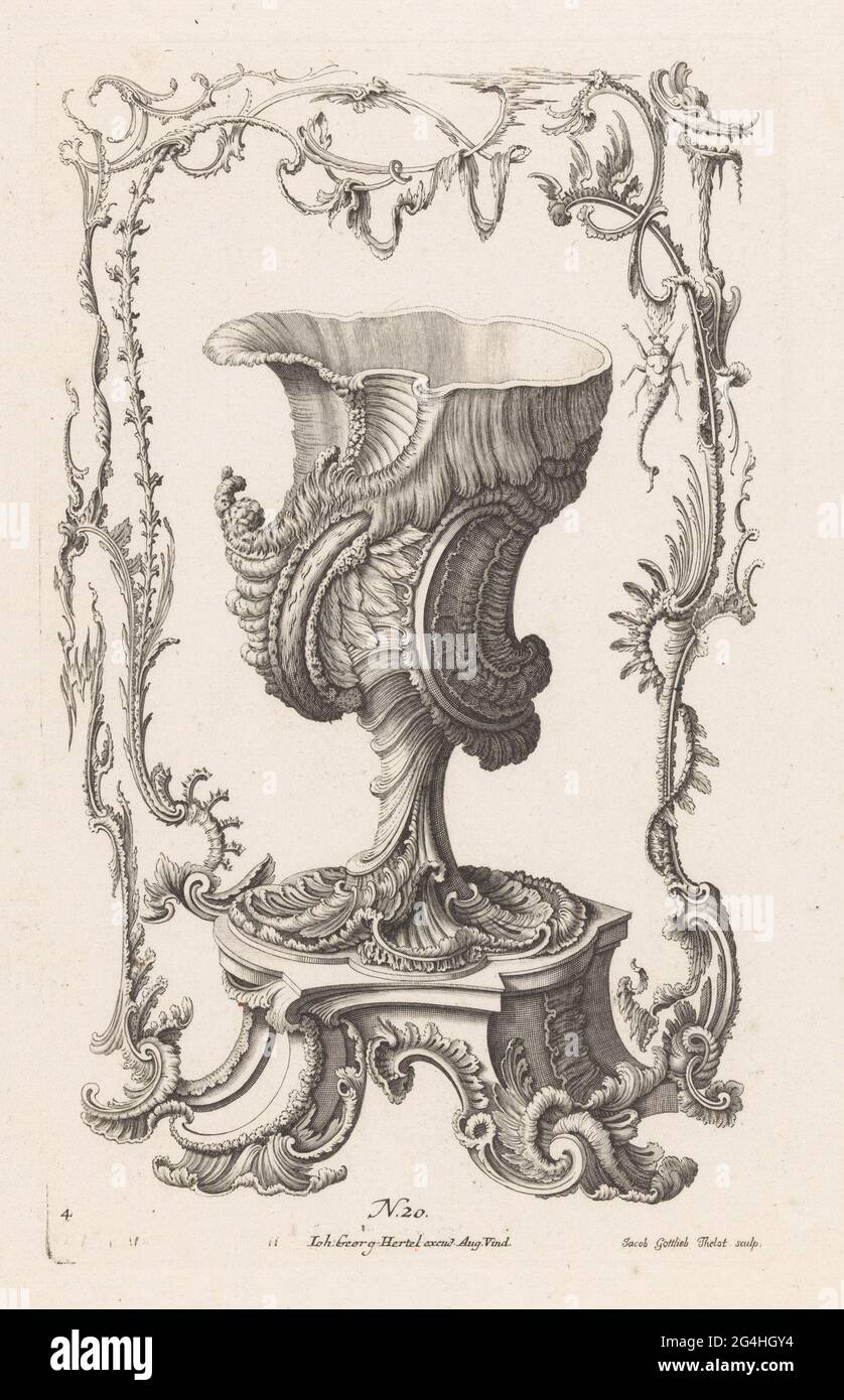 Ornamental vase with fantasy animals; Ornamental vases and tubs; Eve ...