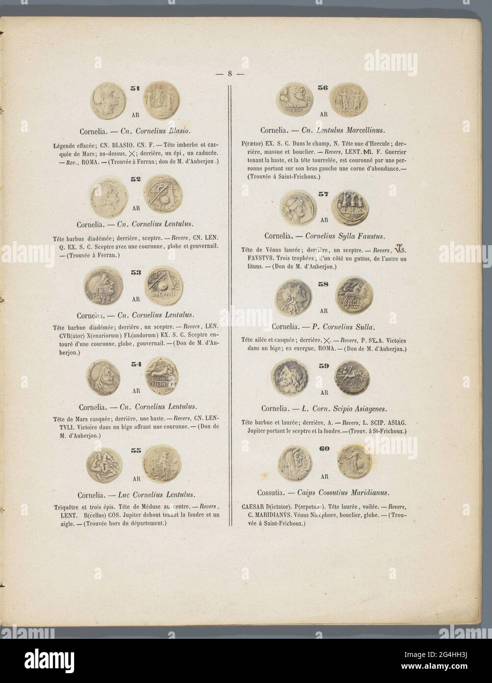 Ten Roman coins, seen from front and back Stock Photo - Alamy