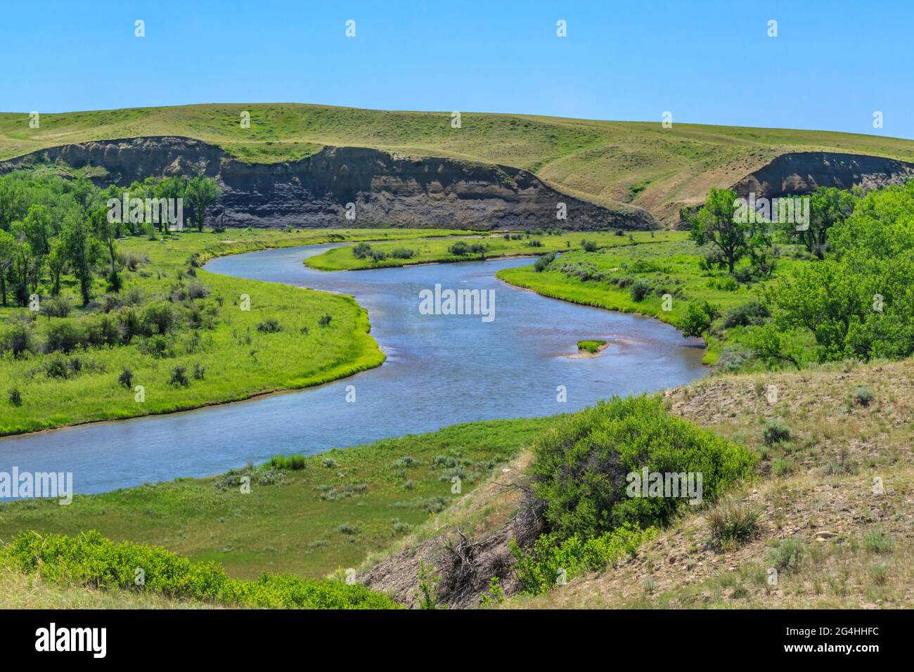 marias river near chester, montana Stock Photo - Alamy