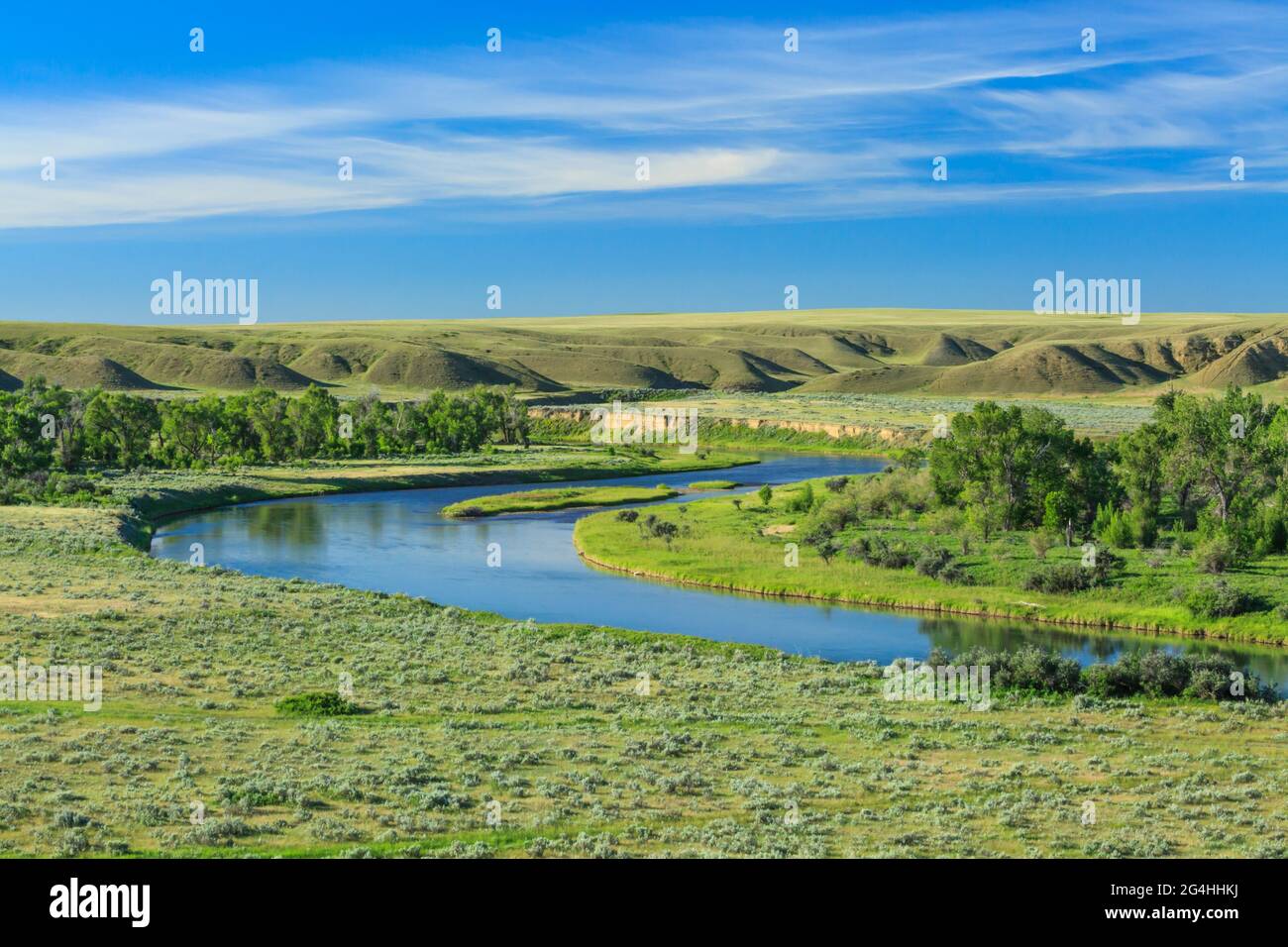 marias river near chester, montana Stock Photo - Alamy