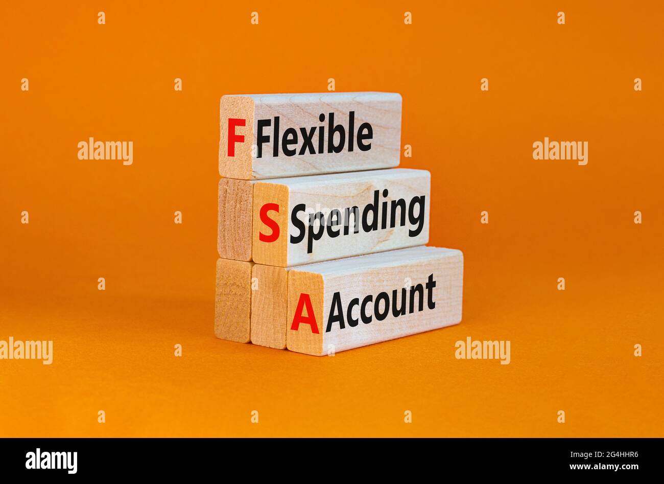 FSA flexible spending account symbol. Concept words FSA flexible ...