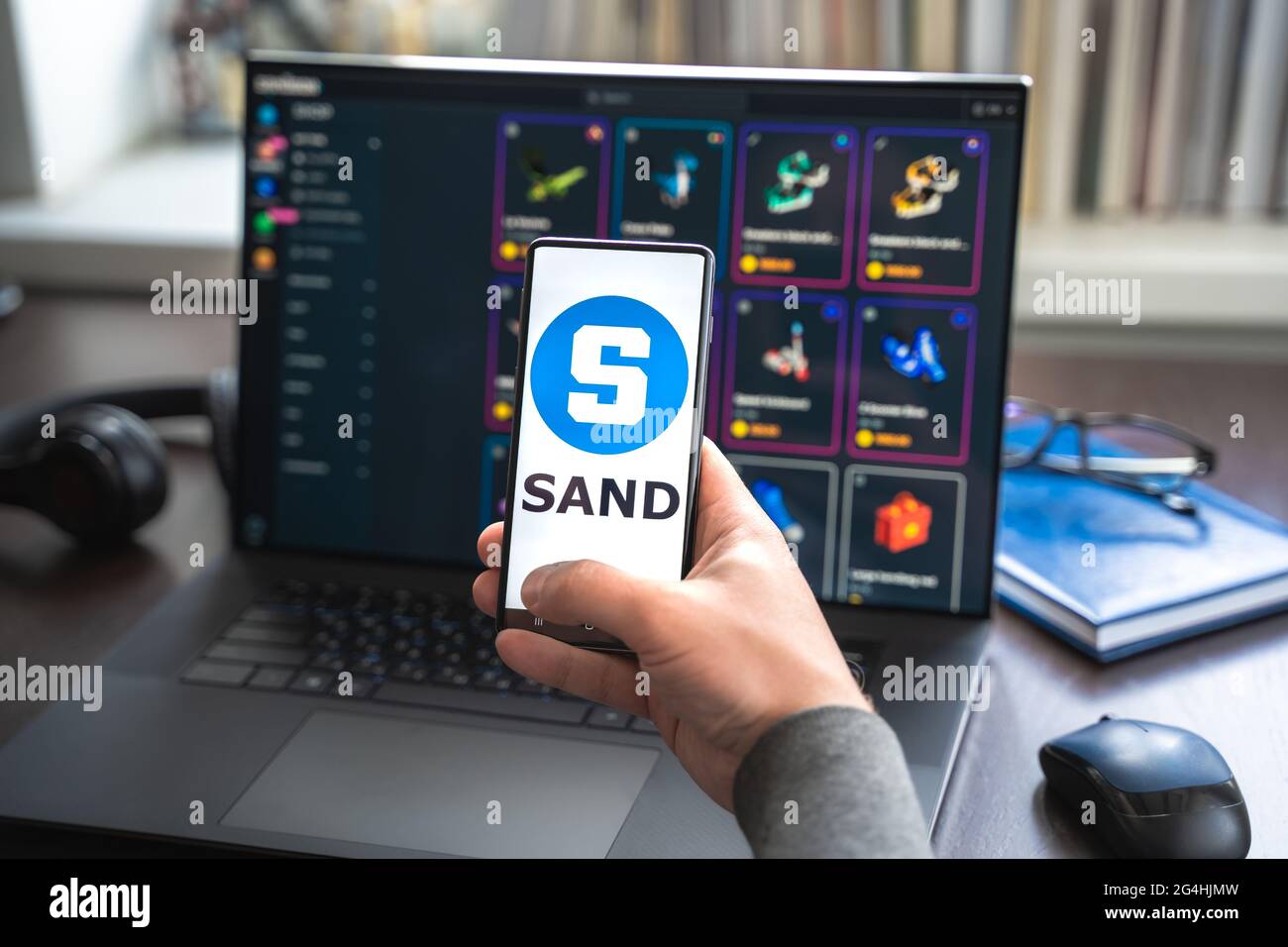 The sandbox nft hi-res stock photography and images - Alamy