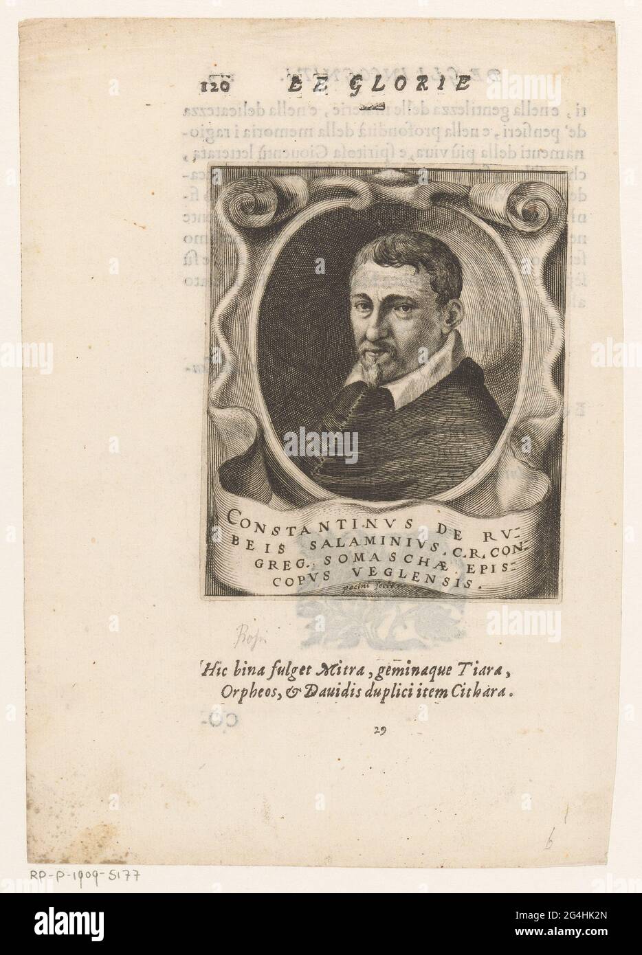 Portrait of Bishop Constantino de "Rossi Stock Photo - Alamy