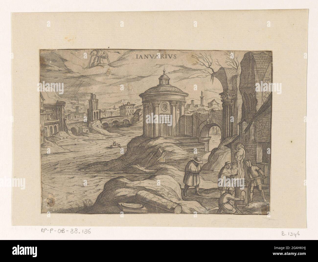 January: VissCène (Waterman); Ianuarius; The twelve months (part 2 ...