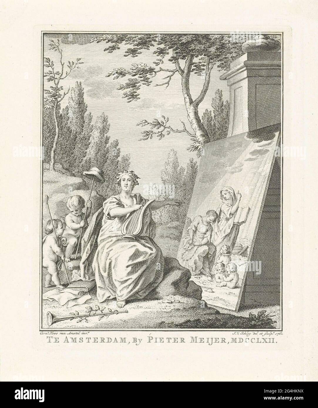 . Title Print for L.W. From brands, praise of adversity, 1762, with the ...