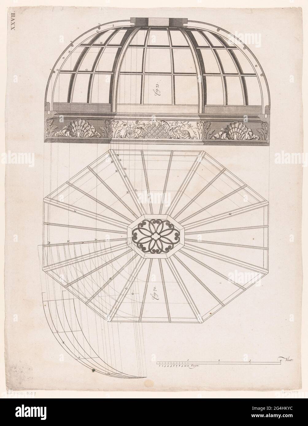 Engineering Drawing Numbers Technical Drawings Of Dome; Theatrum