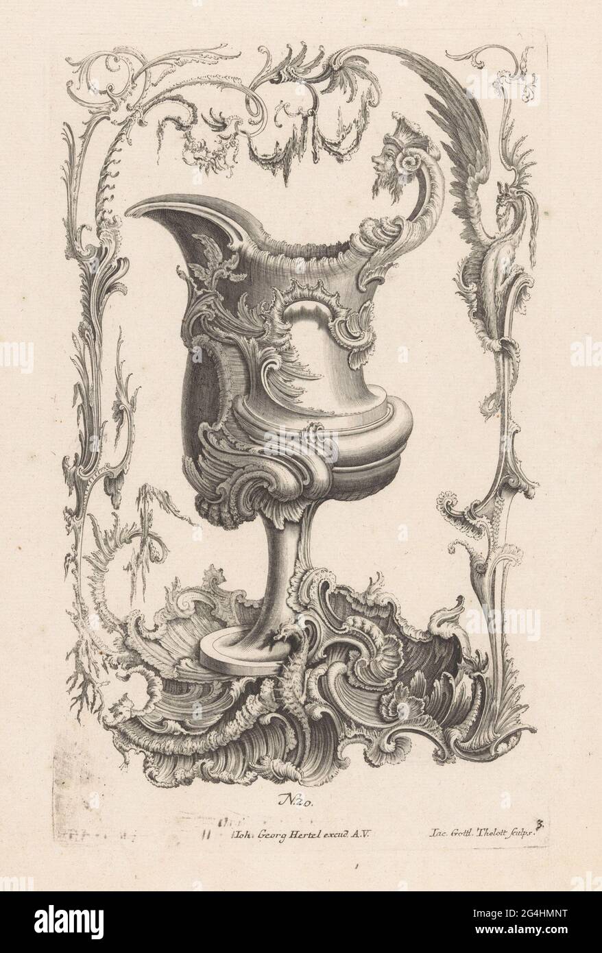 Ornamental vase with face; Ornamental vases and tubs; Eve vases mit ...