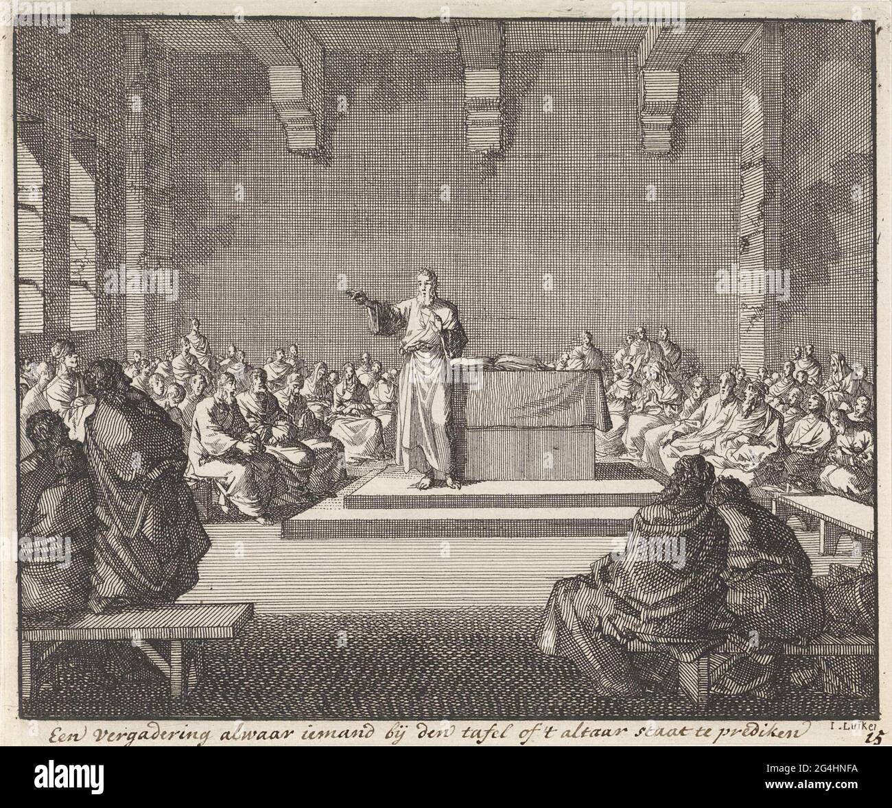 Priest preaches hi-res stock photography and images - Alamy