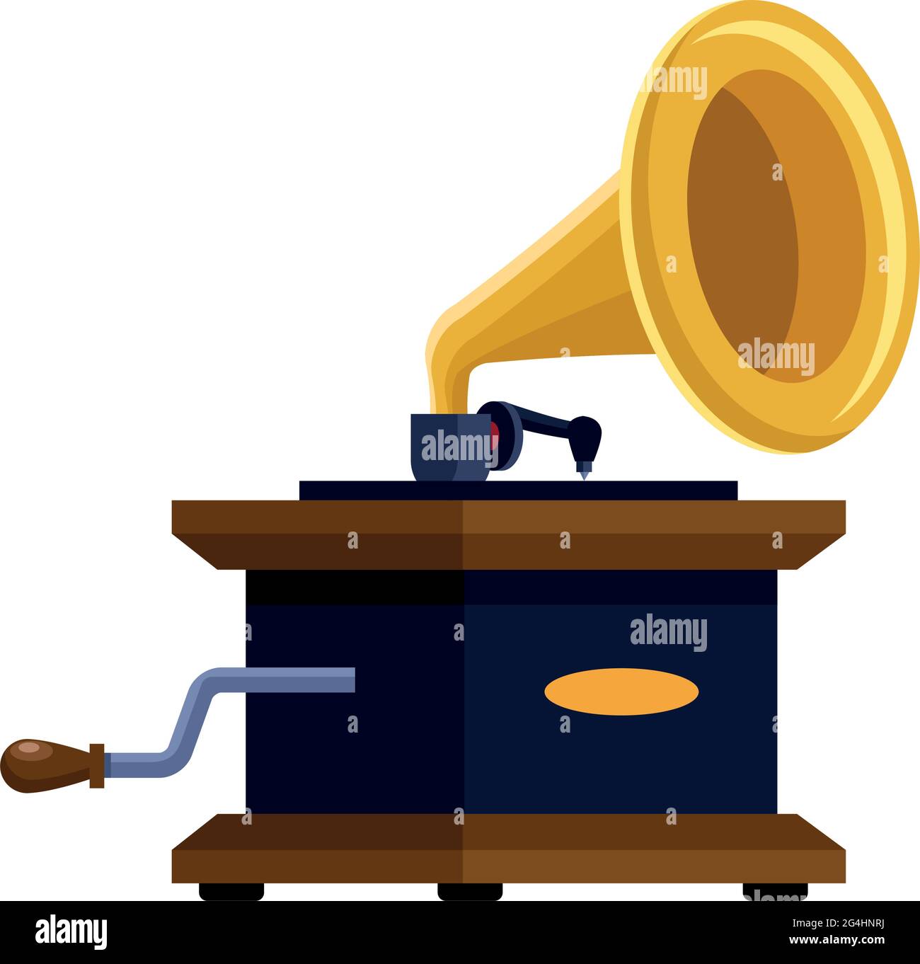 gramophone musical device Stock Vector Image & Art - Alamy