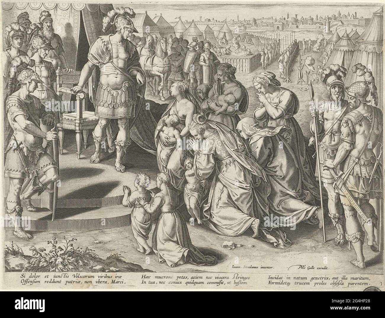 . Gaius Marcius Coriolanus stands with a huge force for the walls of ...